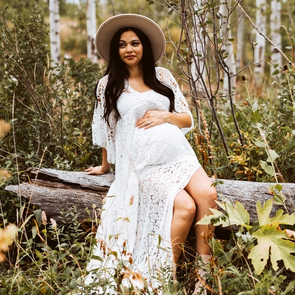 Dresses | Lace Boho Maternity Dress | Poshmark